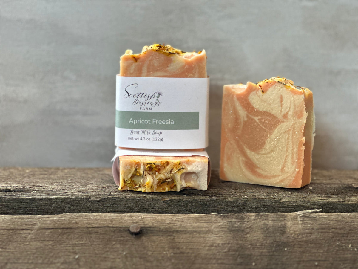 Apricot Freesia Soap – Scottish Blessings Farm
